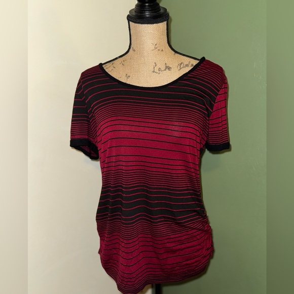 Three Seasons Maternity | Tops | Maternity Striped Red And Black Womens ...
